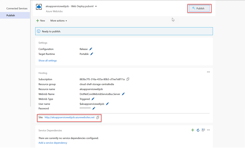 How To Create Service Bus Triggered WebJob In .Net Core